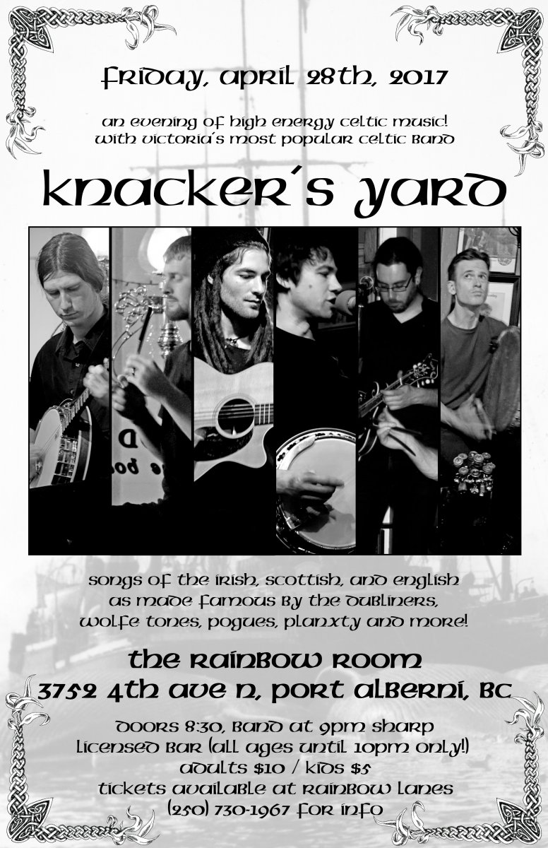 High energy Celtic band KNACKER'S YARD returns to Port Alberni ...